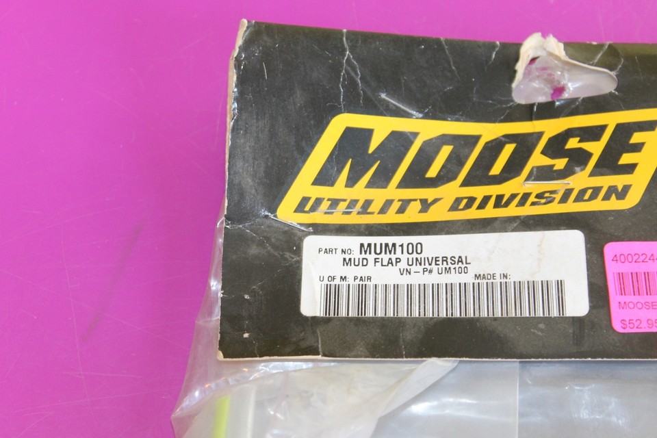Moose Universal Mud Flap. Part MUM100. Acquired from a closed ...