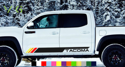 2x Toyota Tacoma Retro Classic Vinyl Decal Sticker Graphic TRD Off Road ...