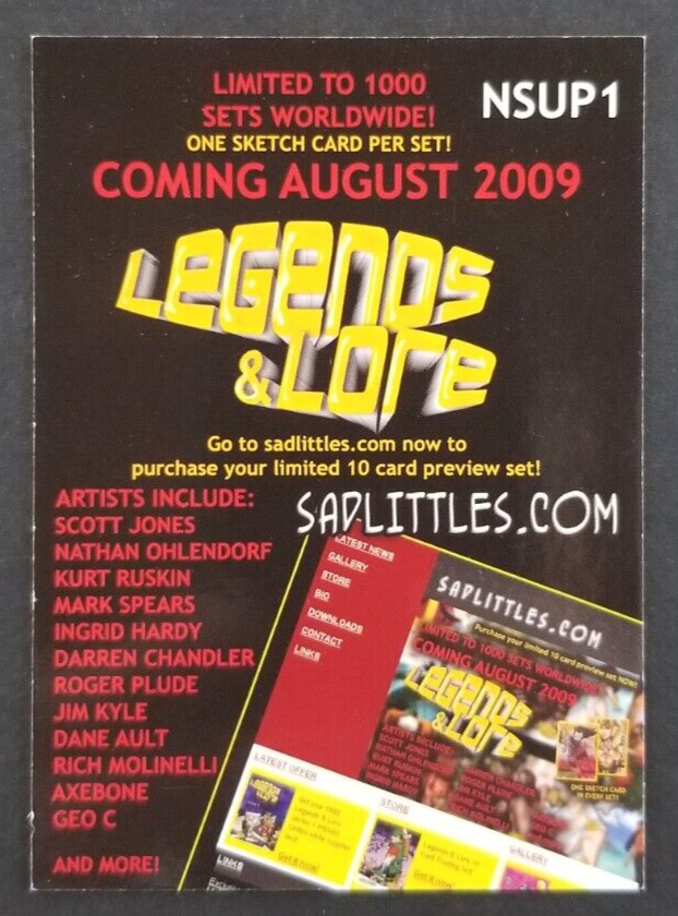 Lady Sif 2009 Legends and Lore Promo Card #1 (NM) | eBay