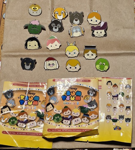 Disney Pins Tsum Tsum Series 3 Mystery Pins Complete Set Authentic Free ...