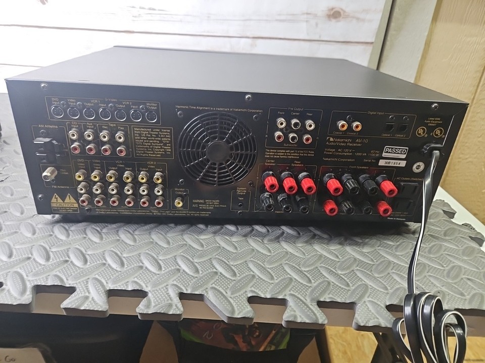 Nakamichi AV-10 Audio Video stereo Receiver 120V | eBay