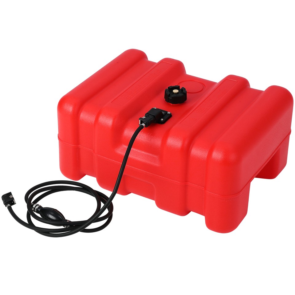 55L/12 Gallon Boat Fuel Tank Marine Outboard Boat Gas Tank with Hose ...