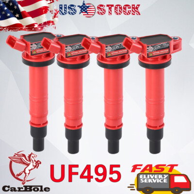 New 4X UF495 Ignition Coil For Toyota 4Runner Tacoma Hilux Lexus LC500 ...