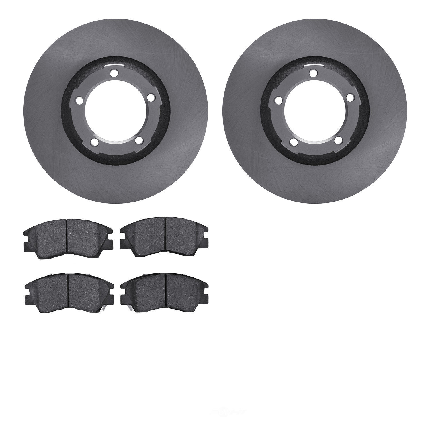 Disc Brake Kit-Rotors with 3000 Series Ceramic Brake Pads DFC fits 1987 ...