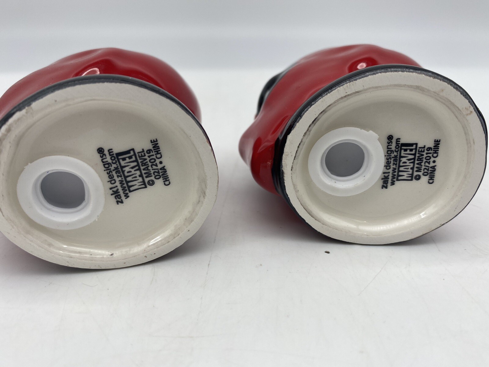 Zak Marvel Deadpool Salt Pepper Shakers Ceramic Marvel Licensed ...