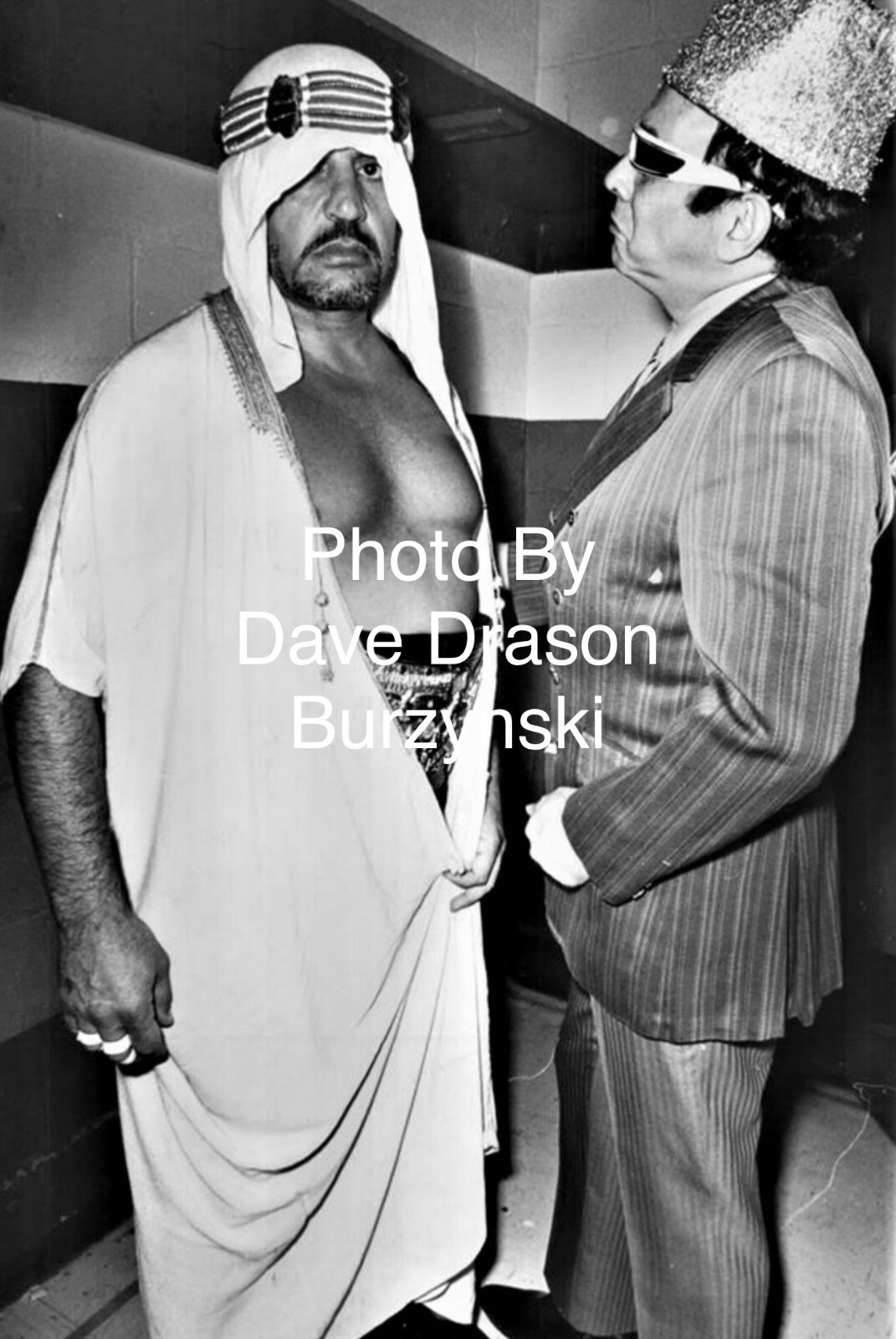 “THE SHEIK & ABDULLAH FAROUK Posed!” - 4”x6” BORDERLESS B&W Photo ...