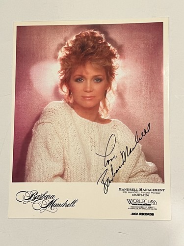Barbara Mandrell Country Music Singer Autographed Hand Signed 8x10 ...