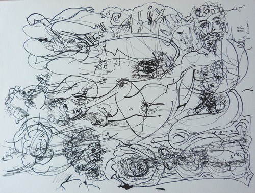 ROBERT CALIX (1919-2008) SCENE EROTIQUE L''ORGIE 1987 (8) | eBay