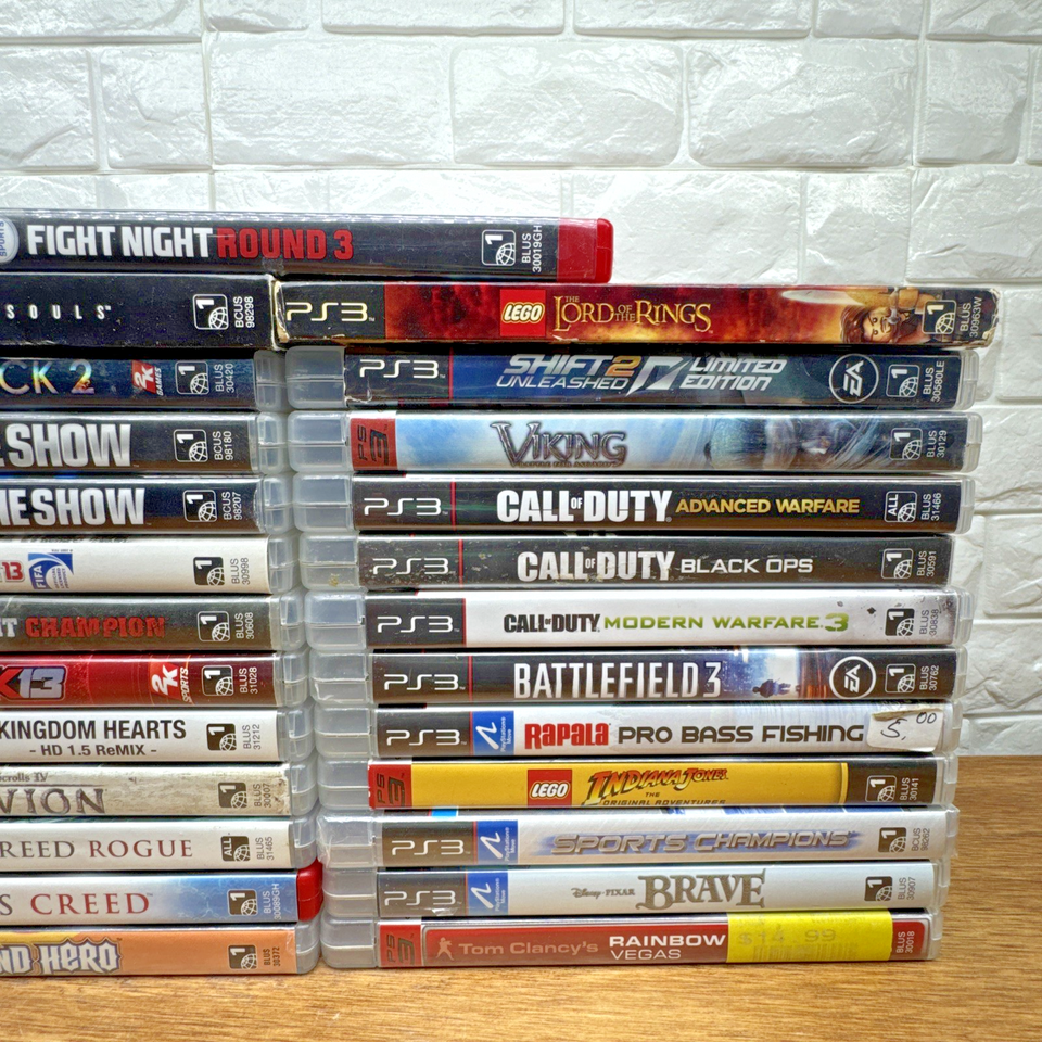 Lot of 25 Sony PlayStation 3 PS3 Games Bundle Tested Working Free ...