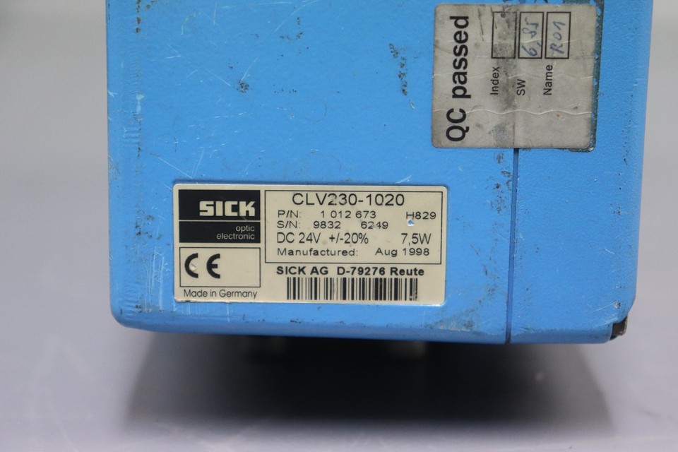 Sick Clv230-1020 1012673 Barcode Scanner with Oscillating Mirror Used ...