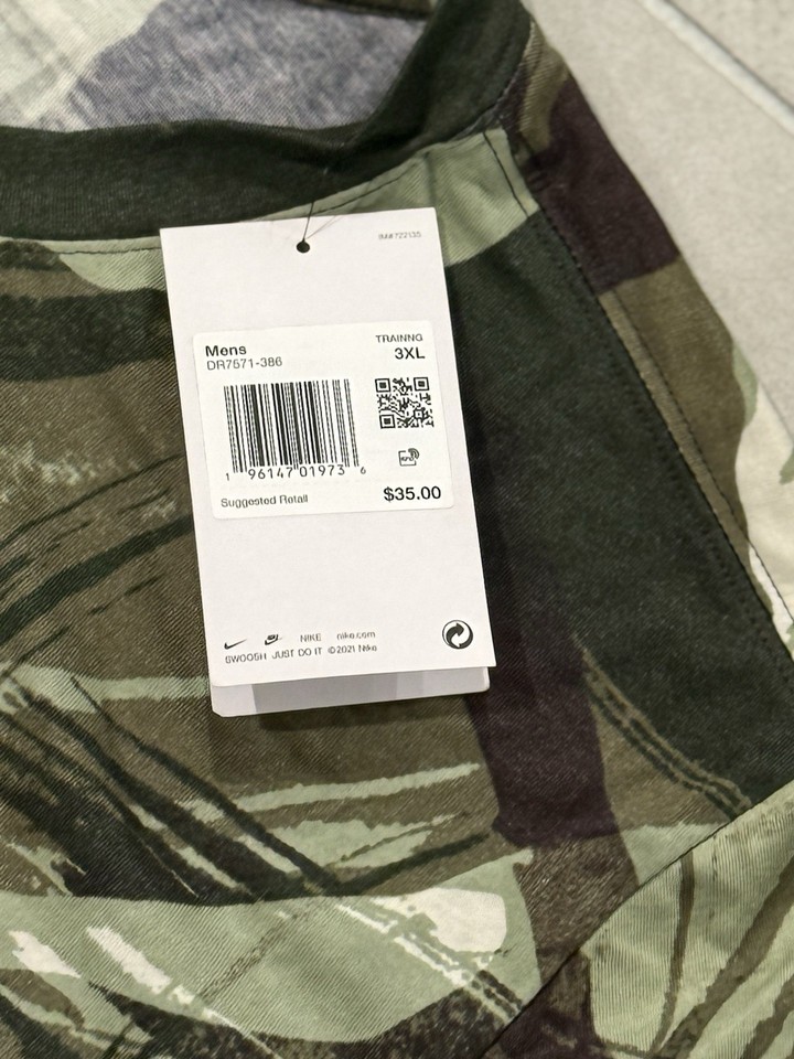 Nike Dri-Fit Men's Camo pattern, 3XL T-Shirt Training NEW With Tags | eBay