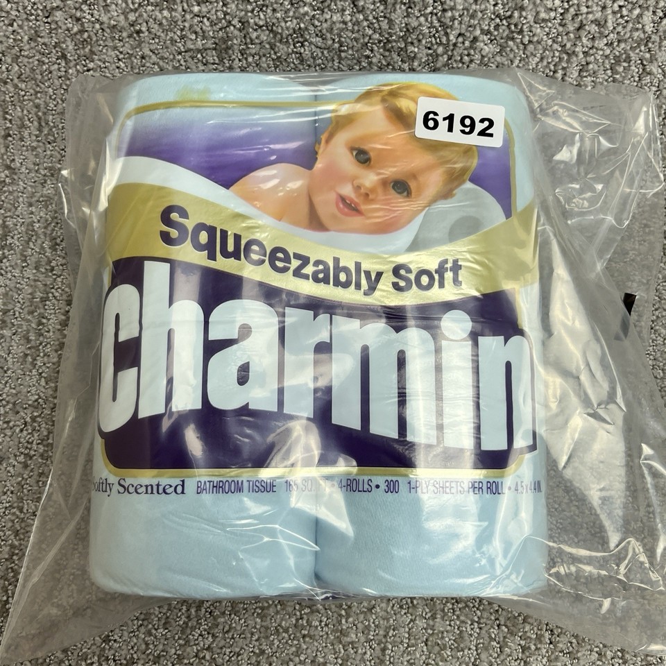 Vintage Charmin Bathroom Tissue 4 Rolls Blue Toilet Paper Prop 1980s ...