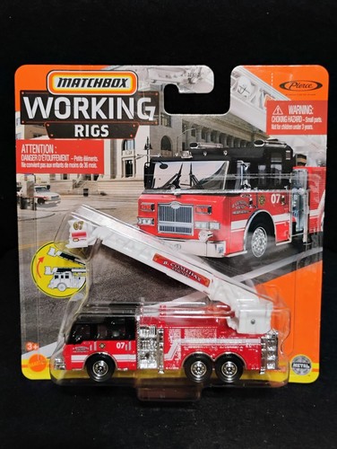 Matchbox Working Rigs Pierce Velocity Aerial Platform Fire Truck 4/16 ...