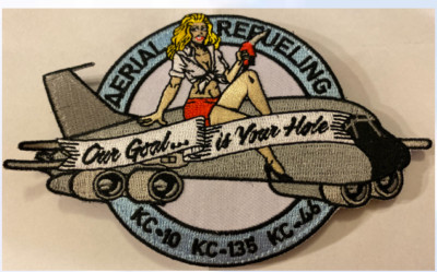 5" AIR FORCE OUR GOAL YOUR HOLE MORALE AERIAL REFUELING EMBROIDERED ...