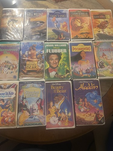 Original Disney Movie VHS Tape Lot 14 Movies! Make An Offer! Good ...