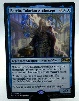 BARRIN, TOLARIAN ARCHMAGE - CORE SET 2021 - MTG - LEGENDARY CREATURE - RARE - NM | eBay