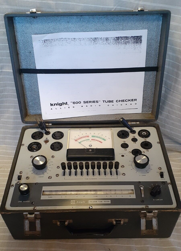 Vintage Knight model KG-600B Tube Tester in Carry Case w/ Instructions ...
