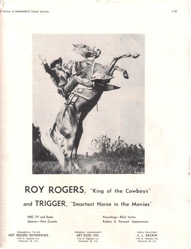 AD (1959) ROY ROGERS (King Of The Cowboys) And TRIGGER "Smartest | eBay