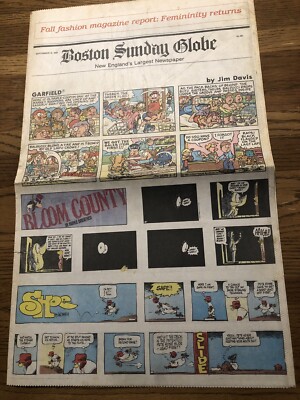 Boston Globe Sunday Comics September 15, 1985 Bloom County Amazing ...