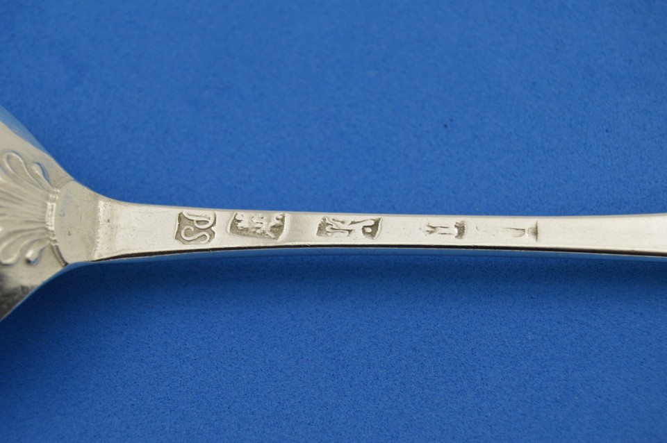Rare English Provincial Solid Silver Tablespoon. Pentecost Symonds ...
