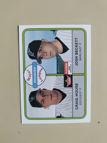 2001 Fleer Platinum Josh Beckett Rookie #261 NM 001274 Read Description ...