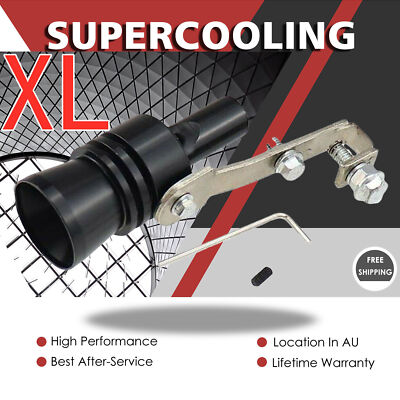 Black Fake Turbo Sound Whistle Exhaust Muffler Pipe Simulat Blow Off ...