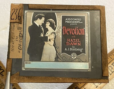 Devotion Glass Movie Slide Silent Film 1921 Hazel Dawn Elmo Lincoln ...