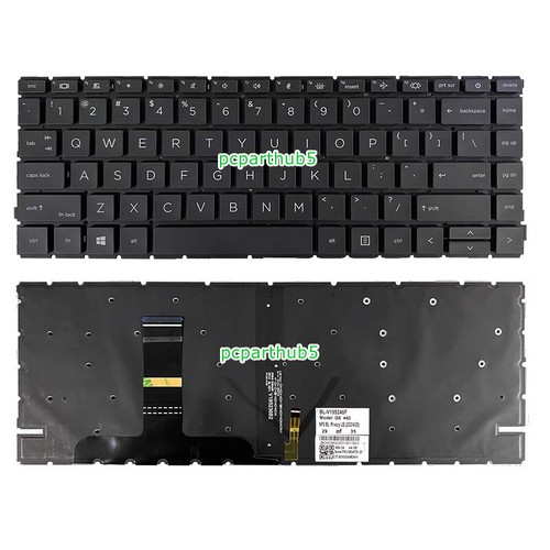 New HP ProBook 440 G9 445 G9 Series Laptop Keyboard US Black With / No ...