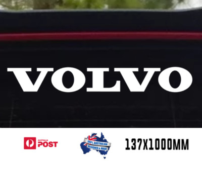 2x Volvo Truck Windshield Windscreen Banner Sticker Decal 550mm WHITE ...