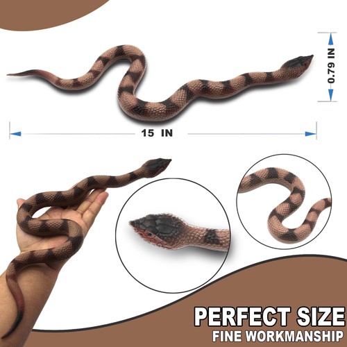 Rubber Snakes Fake Snake Rattlesnake - Realistic Keep Birds Away ...