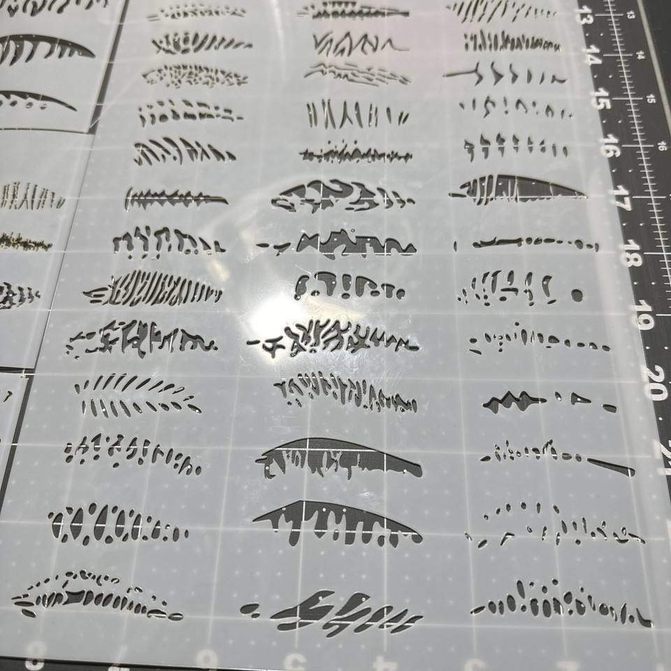 4X FISHING LURE Making PAINTING AIRBRUSH Custom Paint STENCILS Reusable ...
