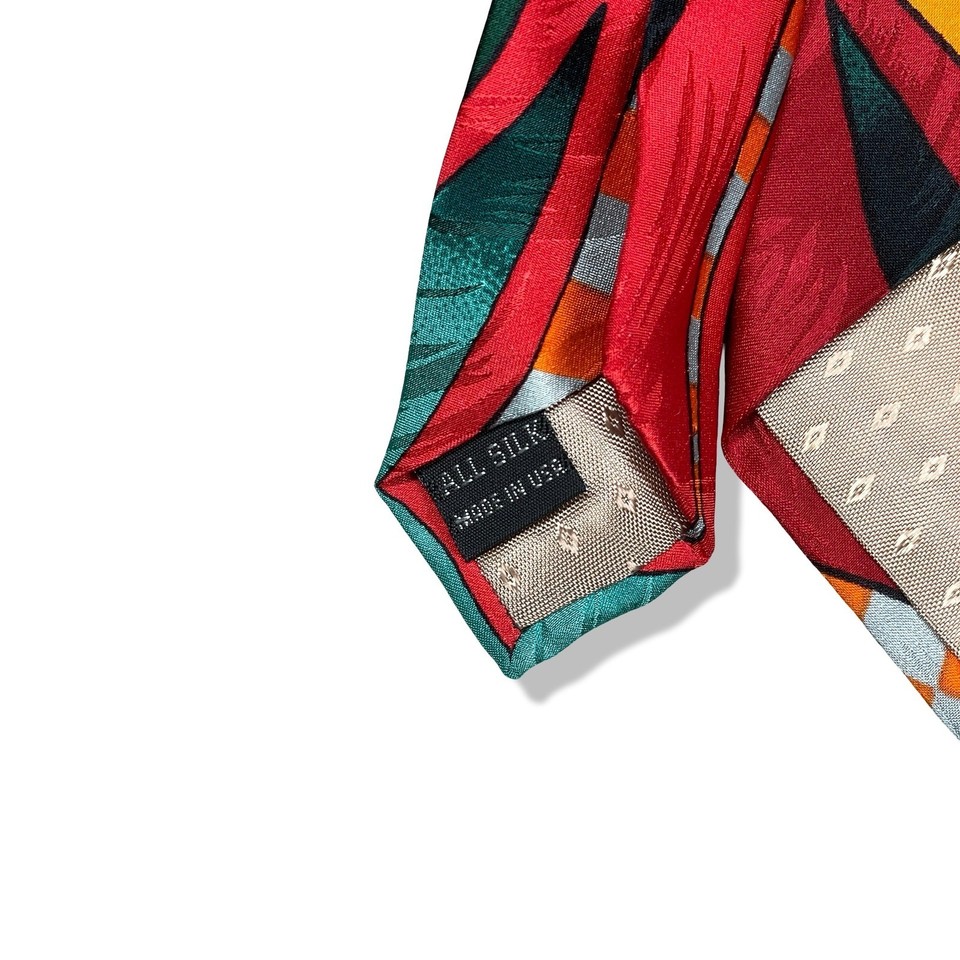 Vintage No Boundaries Rush Limbaugh Silk Tie Mens Abstract Artsy Retro ...