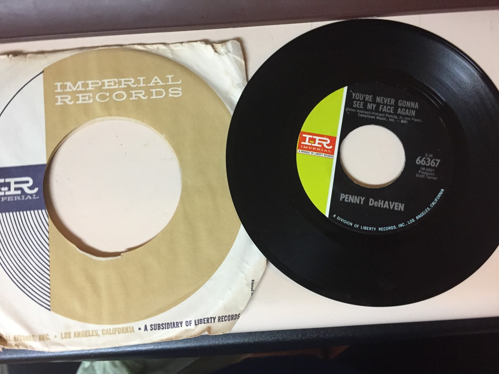 COUNTRY 45 RPM RECORD - PENNY DEHAVEN - IMPERIAL RECORDS 66367 | eBay