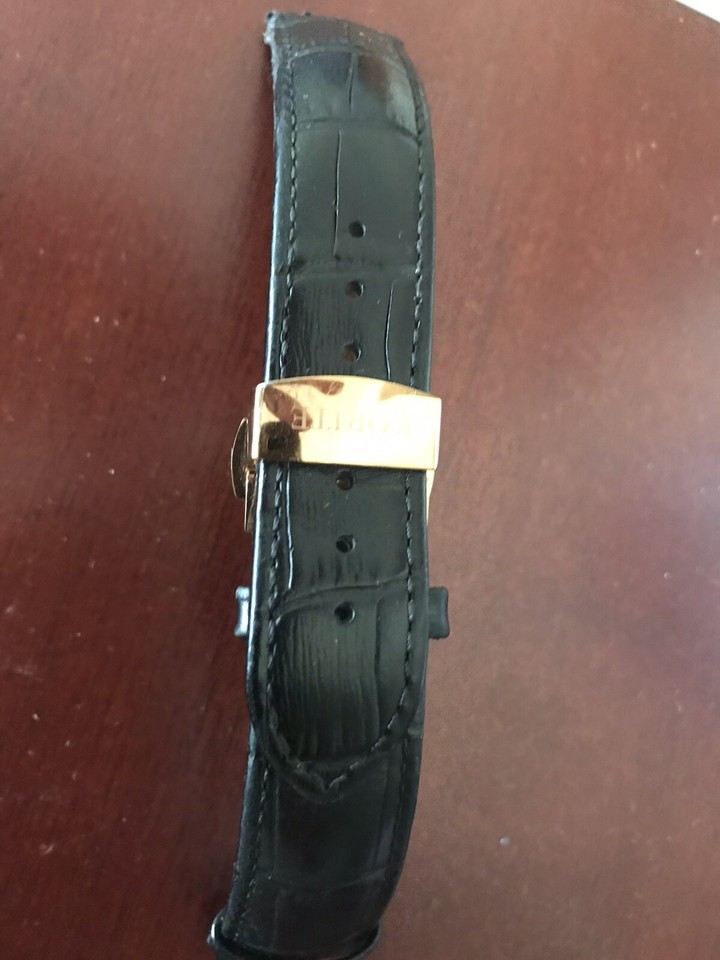 Korite Ammolite Sapphire Crystal Unisex Genuine Leather Watch Pearl ...