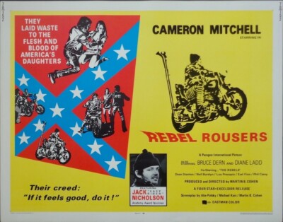 REBEL ROUSERS half sheet movie poster 22x28 JACK NICHOLSON BIKERS 1970 NM | eBay