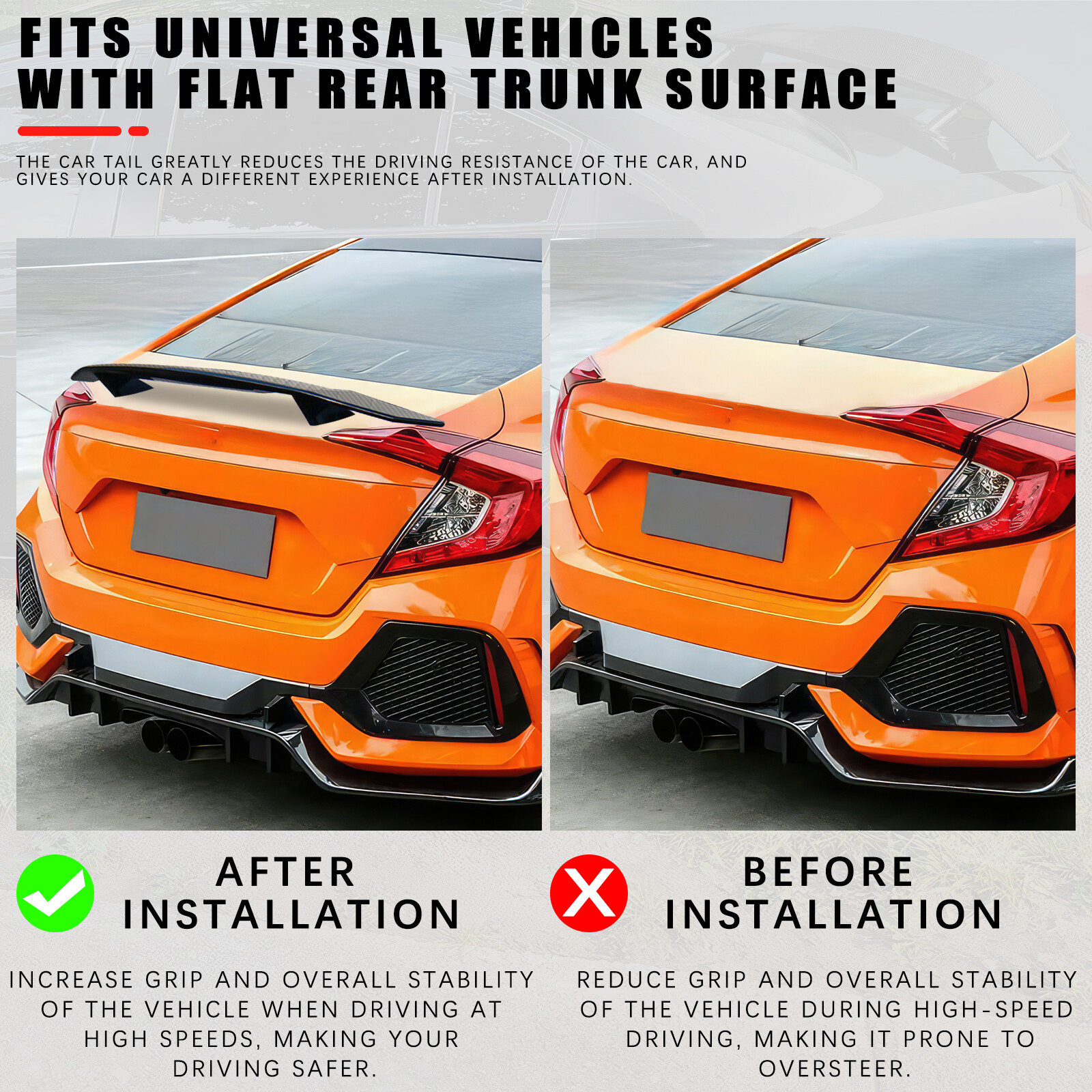 For Pontiac Solstice G8 GTO 47" Rear Trunk Spoiler Racing Wing Lip ...