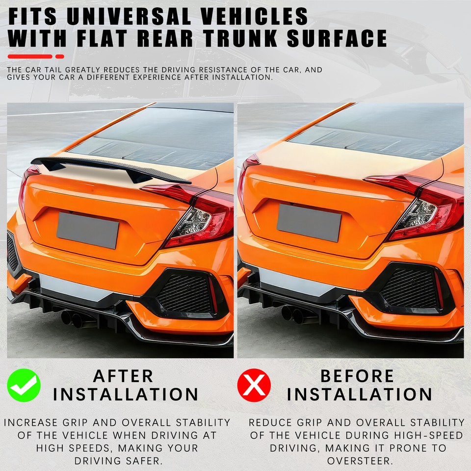 For Pontiac Solstice G8 GTO 47" Rear Trunk Spoiler Racing Wing Lip ...