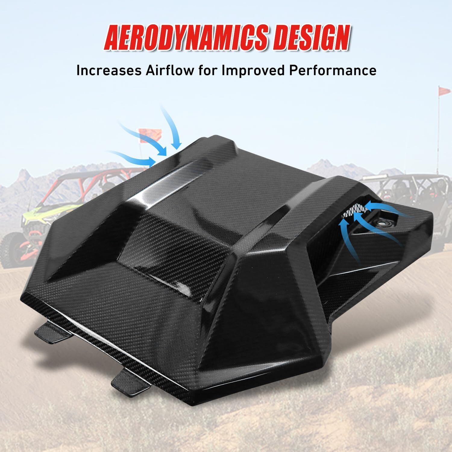 Real Carbon Fiber Front Turbo Hood Scoop for 20-24 Polaris RZR PRO R/XP ...