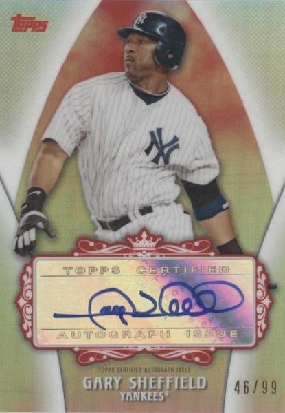 2013 Topps Replacement Autographs - Red Gary Sheffield /99 (AU) for ...