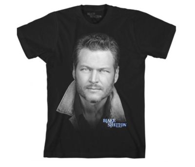 Blake Tollison Shelton Portrait Music Country Singer Adult Tee Shirt ...