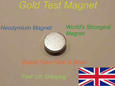 Large Gold Silver Neodymium Test Magnet Testing Gold Silver Coins ...