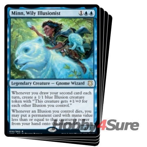 Minn, Wily Illusionist X4 M/NM MTG Adventures In The Forgotten Realms ...