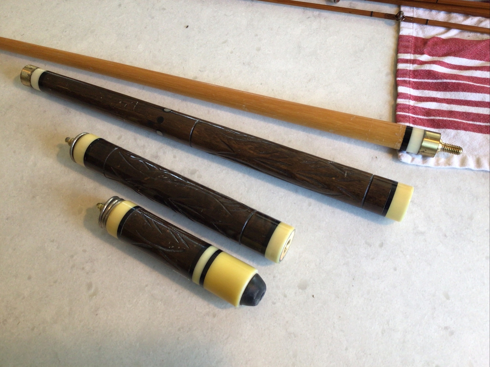 Beautiful Vintage Crystal Leisure Pool Cue MINOR FLAWS Needs Tip | eBay