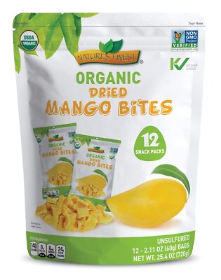 Organic Dried Mango Cheeks - Non-GMO, Kosher, Raw, Vegan - by Food To ...