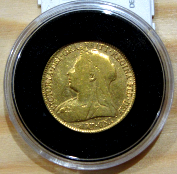 🔥Gold Half Sovereign British 22k Avg Circ Queen Victoria 1895 | eBay