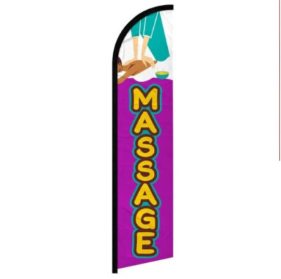 Massage Windless Advertising Beauty Banner Flag for Massage Spa ...