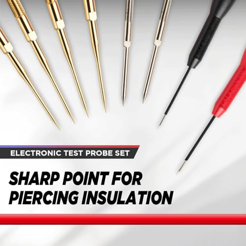 26PCS Multimeter Test Leads Kit with Replaceable Wire Piercing Probes ...