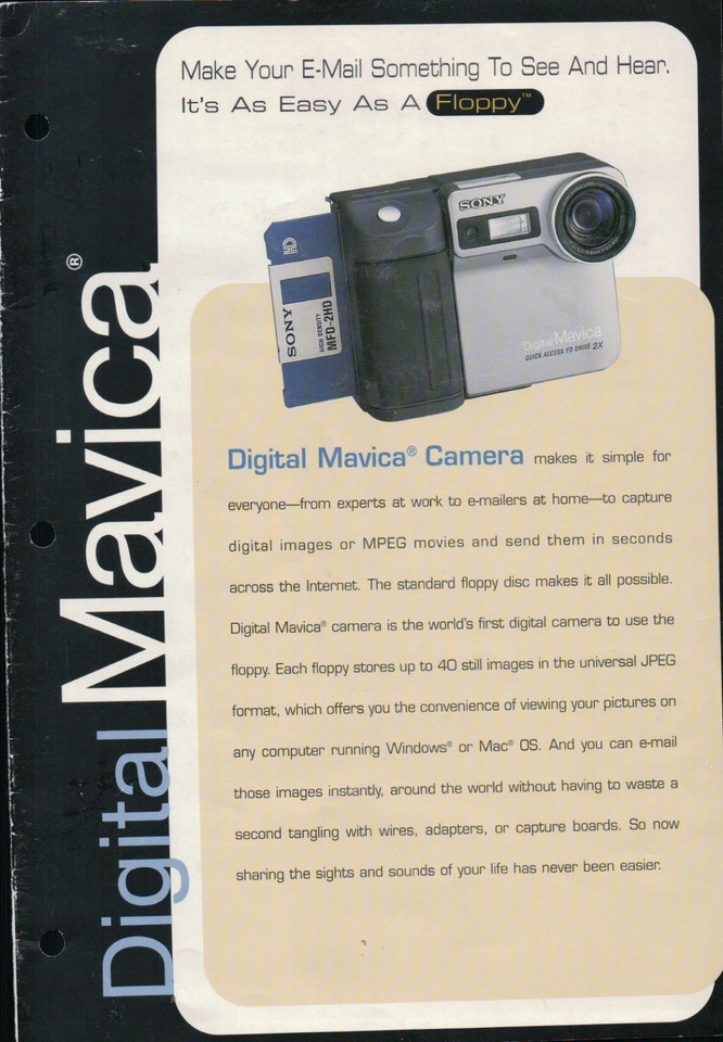 Sony Mavica MVC-FD83 Digital Camera – Floppy Disk – 6x Zoom | eBay