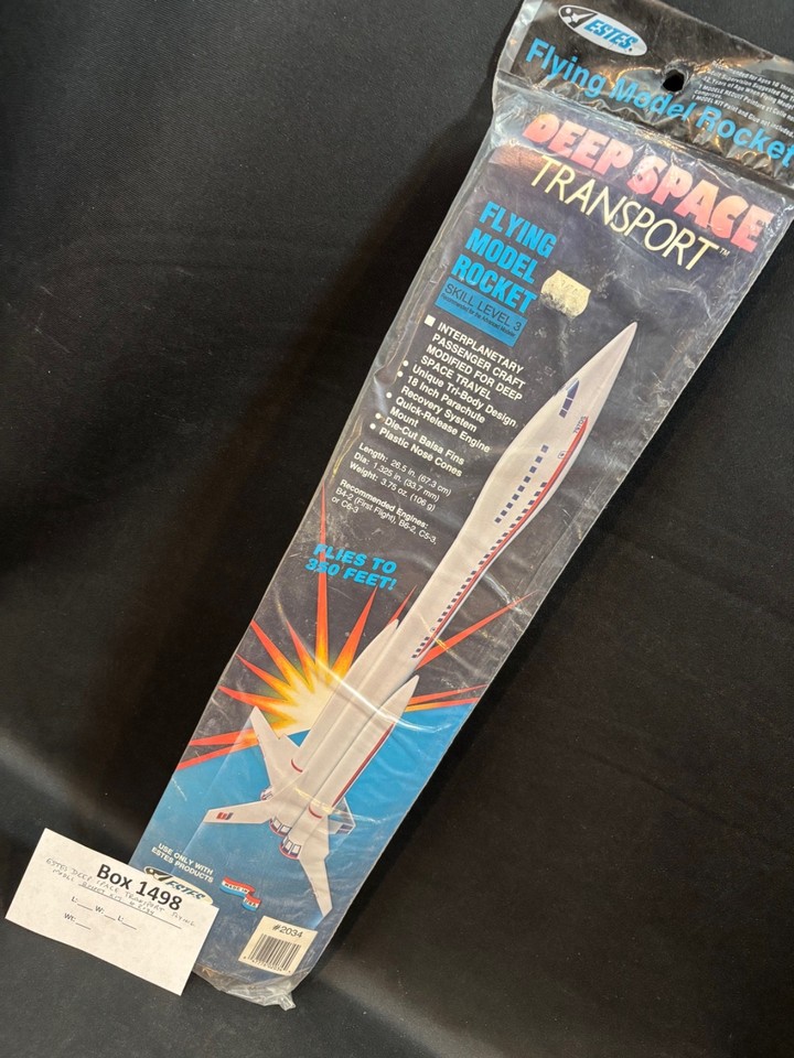 Estes Deep Space Transport Flying Model Rocket kit NIB number 2034 ...