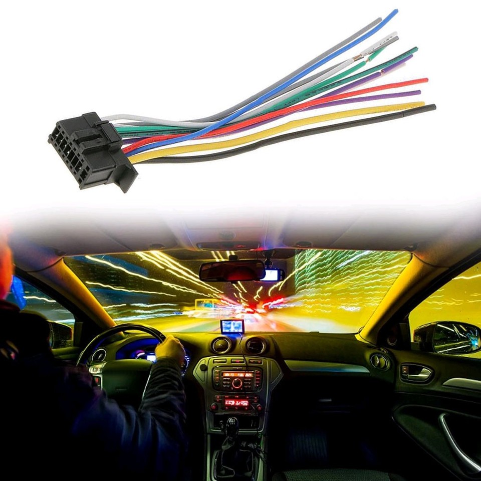 Car Stereo CD Player Plug 16 Pin Connector Wire Radio Receiver For ...